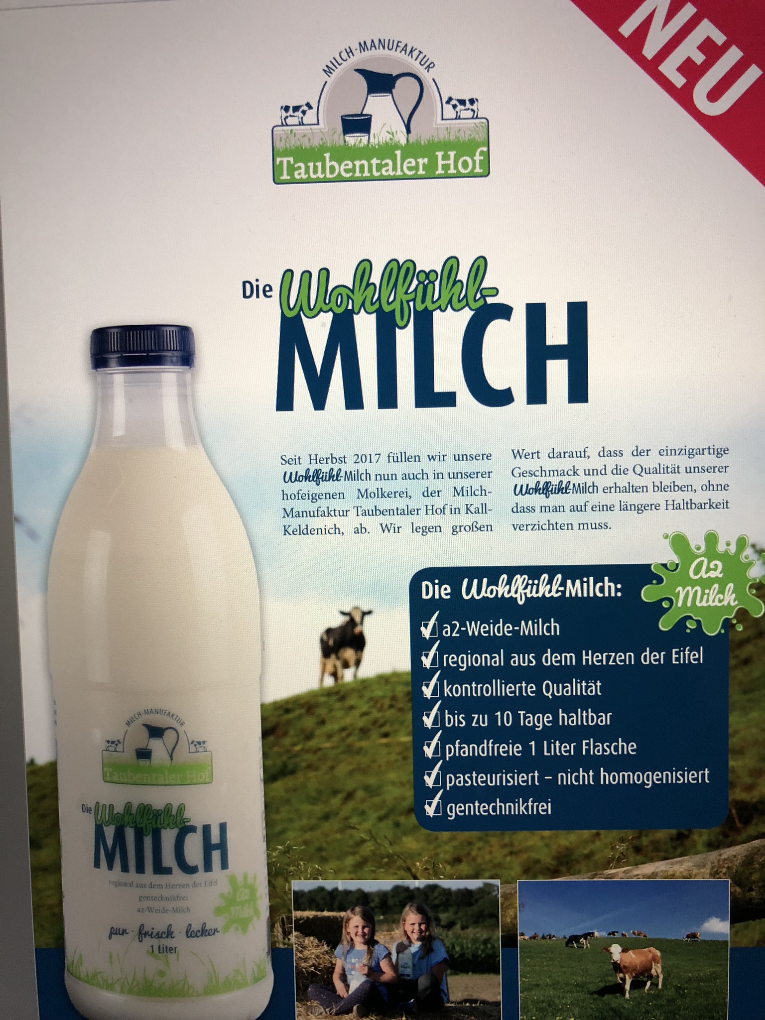 Edeka Steilen | Wohlfühl Milch aus Kall jetzt NEU bei uns